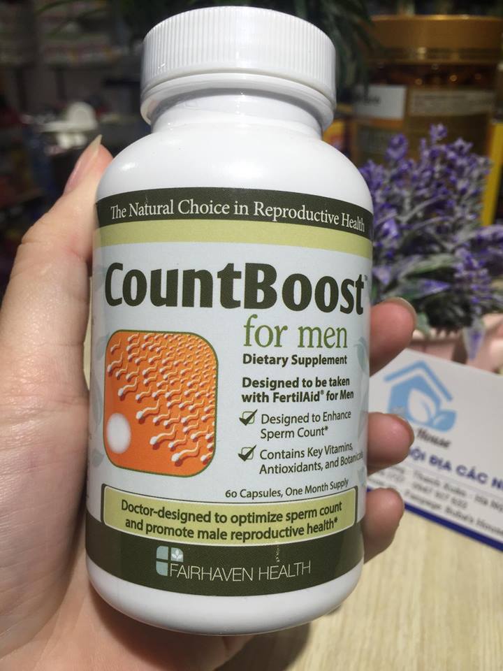 CountBoost For Men - Viên Uống Tăng Cường Sinh Lý Nam Của Mỹ Chính Hãng