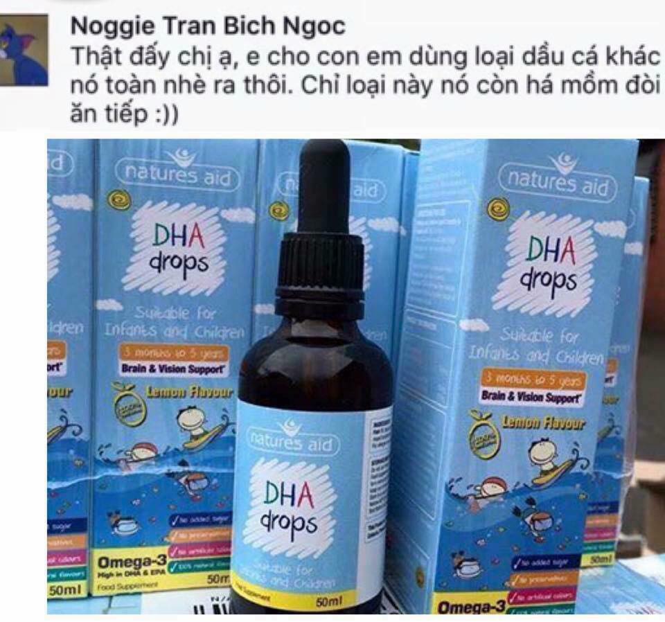 Vitamin Natures Aid DHA Drops (50ml) (từ 3 Tháng Tuổi)