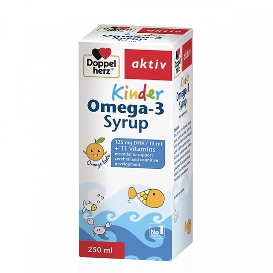 Doppelherz Kinder Omega-3 Syrup 250ml Chính Hãng, Giá Tốt